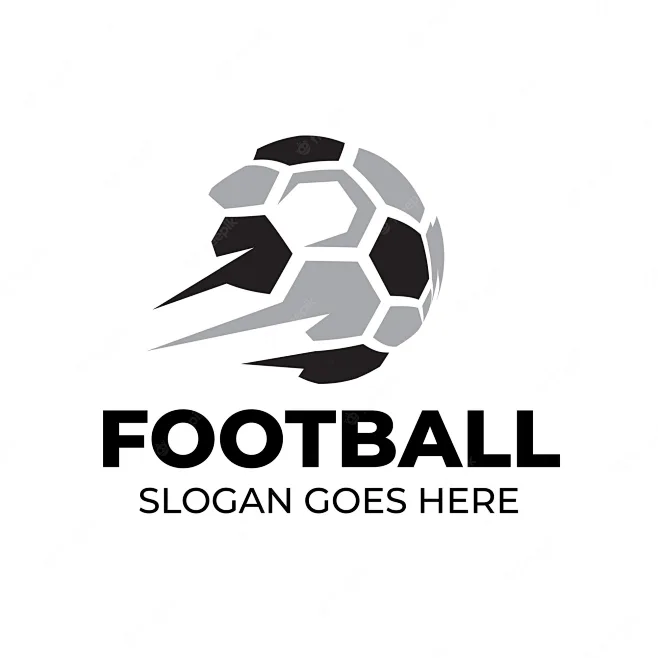 Vector football badge logo, soccer ball team game club elements fit to ...