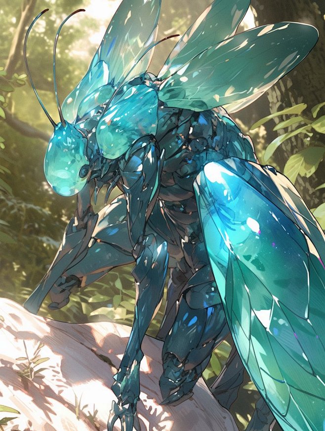 Crystal nymph, Its shell is made of condenced crystal, making it one of ...