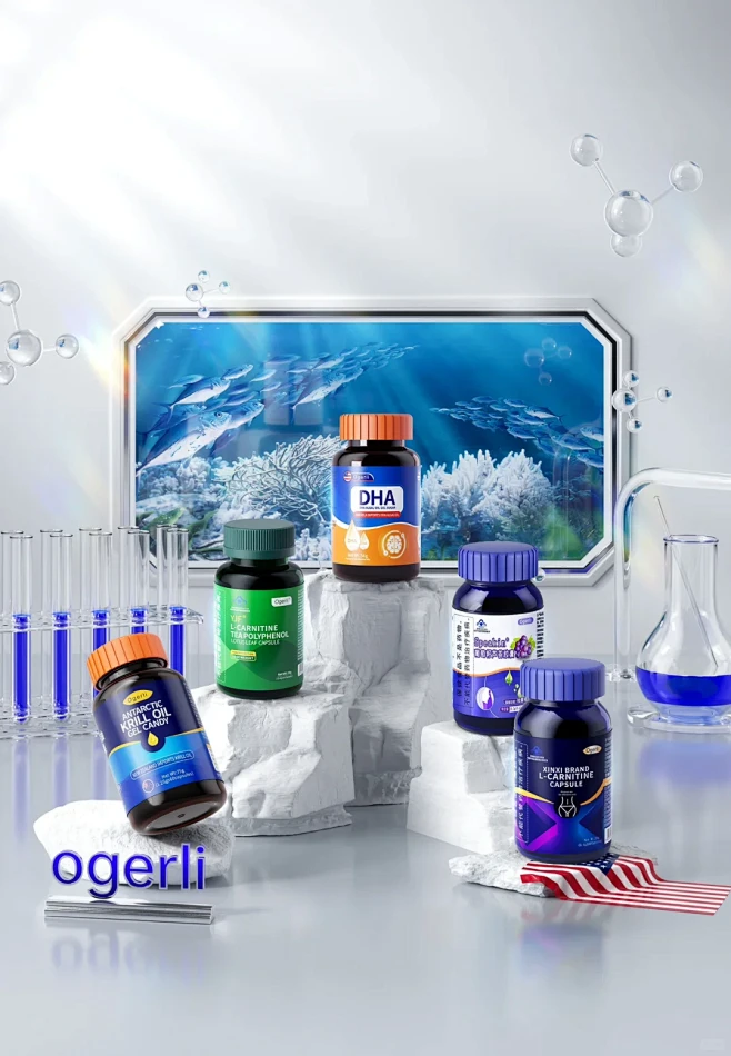 C4D + OC 保健品首页kv渲染-花瓣网