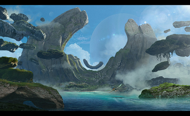 Avatar: The Way of Water (fanart) 奇幻 魔幻场景 山石