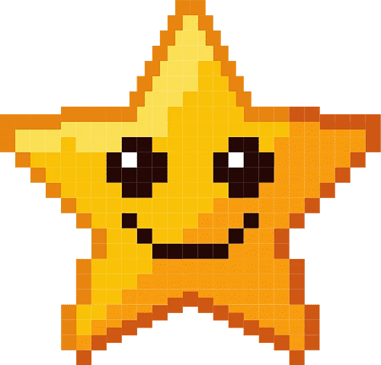 Star Game Pixelated Icon-花瓣网