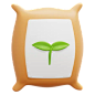 Grain 3D Icon