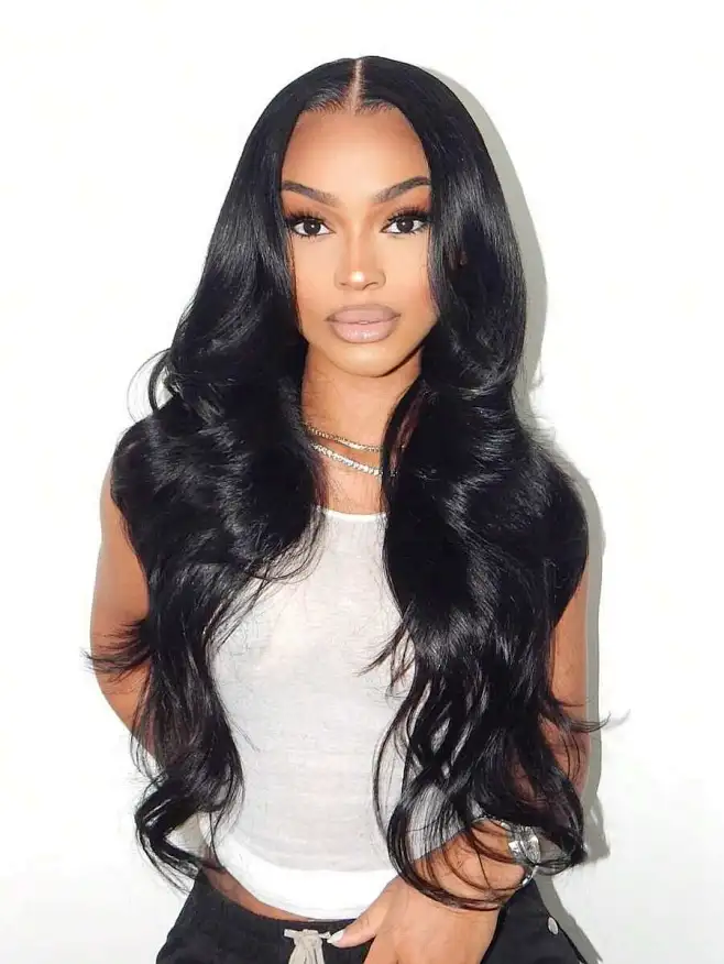 38-42Inch 13x4 Ear To Ear Body Wave Lace Front Wigs Human Hair 200% HD ...