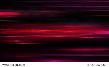 Lights and stripes moving fast over dark background. Red backdrop from ...