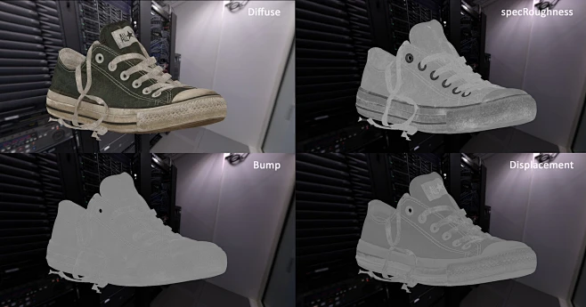 Shoe Texturing - Photo Projection Study, Hanyang Zhang : Shoe texturing ...