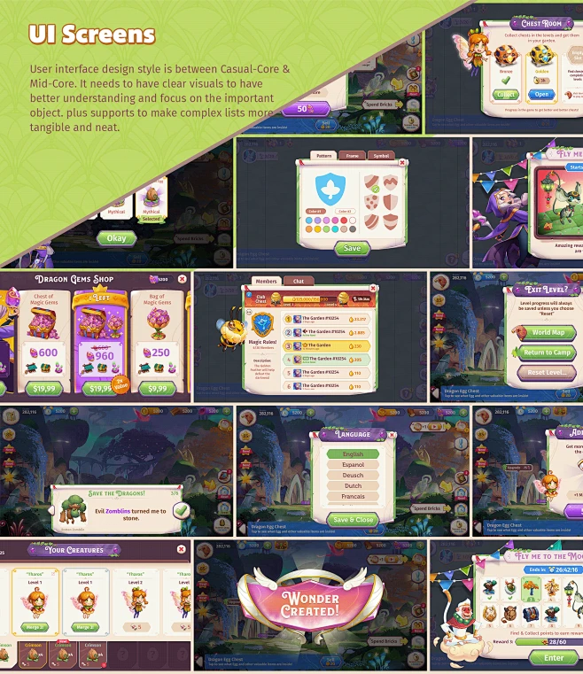 game UI/UX user interface ux-花瓣网