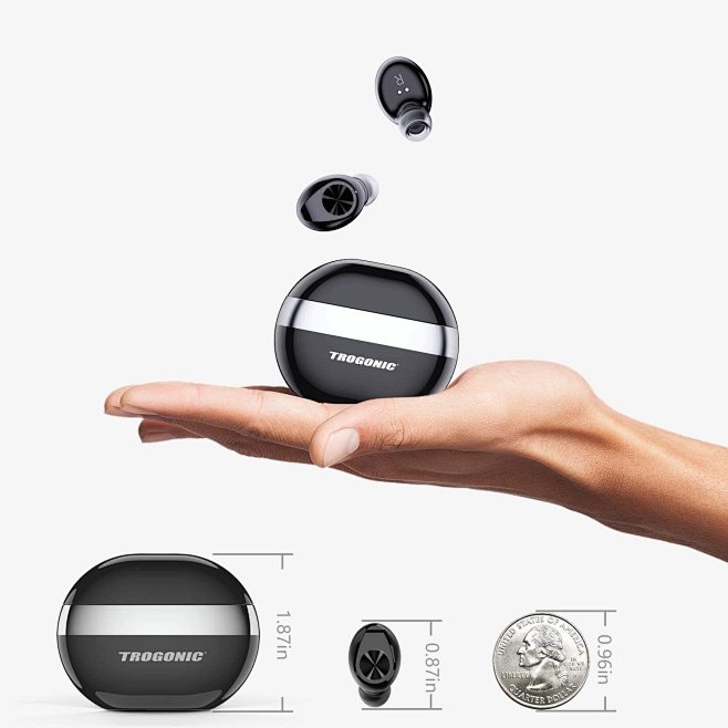 Amazon.com: Trogonic TE1 Wireless Earbuds Bluetooth 5.0, IPX5 ...
