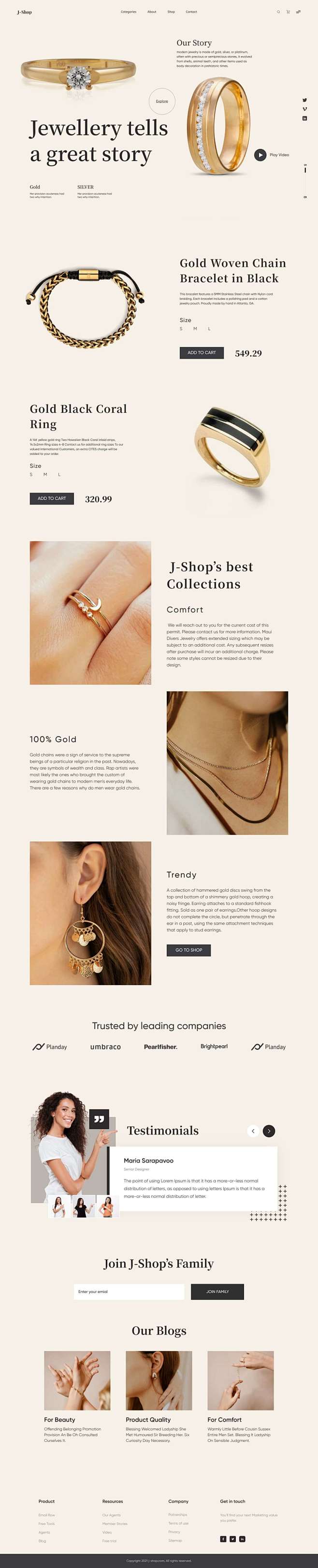 UI设计Web UI界面设计网站设计官网网页设计落地页品牌珠宝