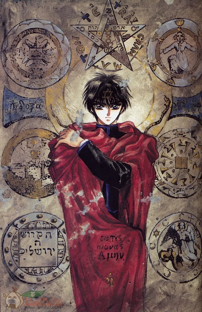 CLAMP X战记 原画集_bl_DM叔女性向动漫站（原耽美网）-花瓣网