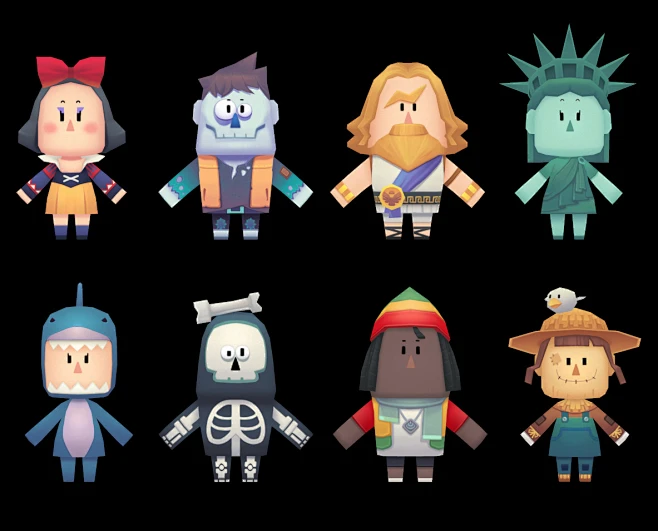 Low poly character -4-, Hoya Choe : 2d character design - brujin https ...