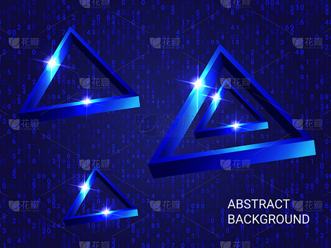 Metal triangles sparkle on the background.