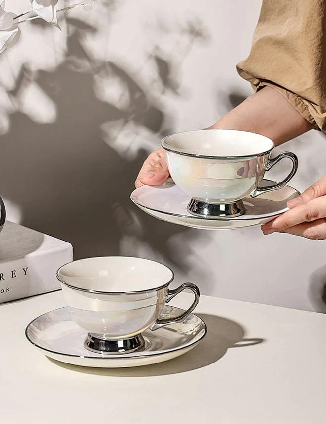 Each set includes 1* coffee cup and 1 saucer, beautiful ceramic tea ...