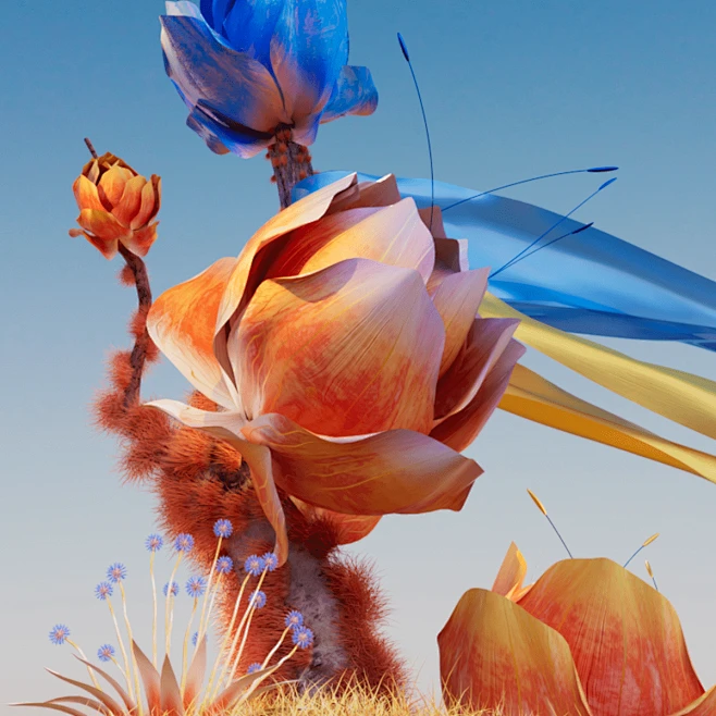 Blooming Flowers Collection : A collection of 3D rendering images of ...