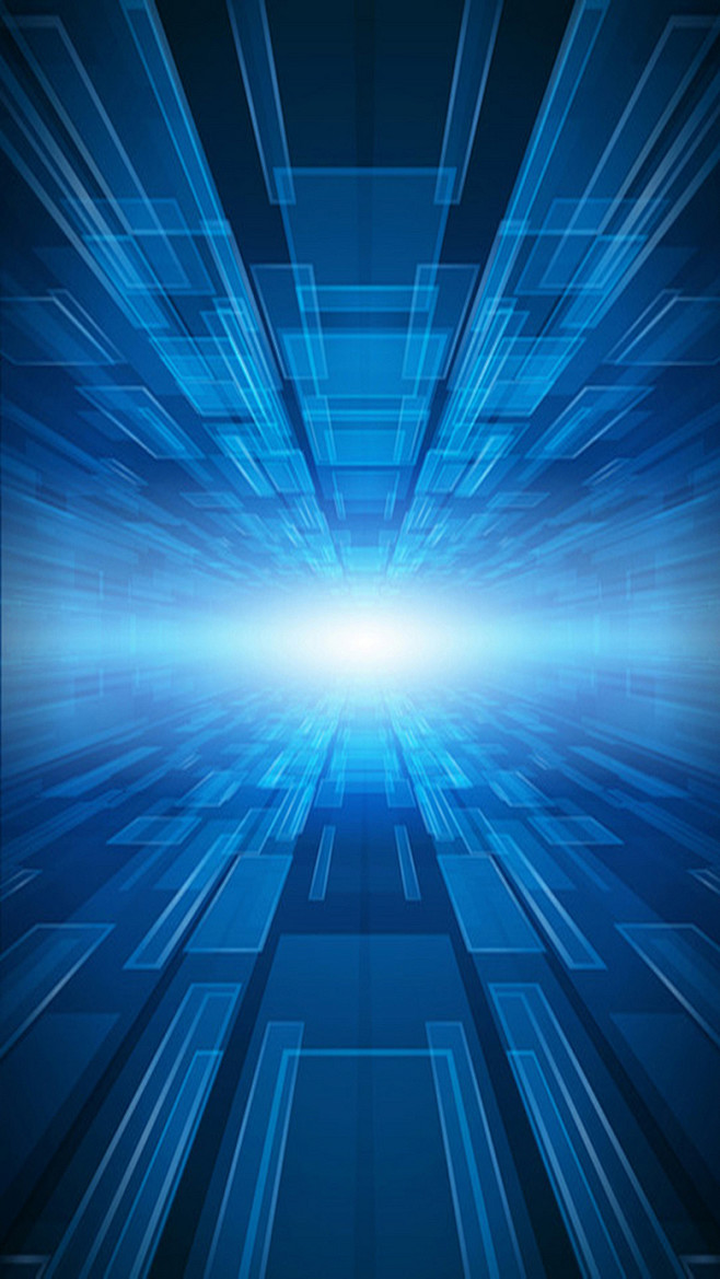 蓝色科技感H5背景素材