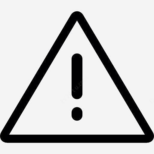 三角警示信号图标 页面网页 平面电商 创意素材