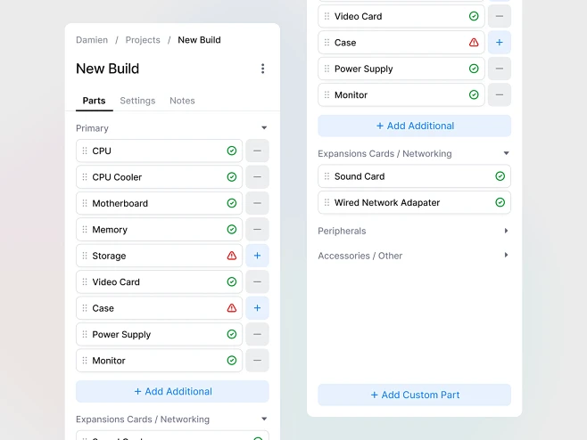 Custom System Builder Sidebar-花瓣网