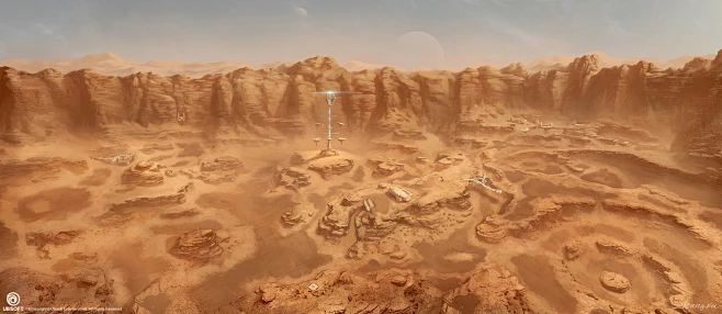 Open world concept art, Xu Zhang : Open world concept art _场景素材（自然景观 ...