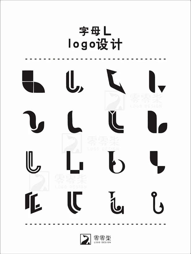 600个L字母的创意logo（三）-花瓣网