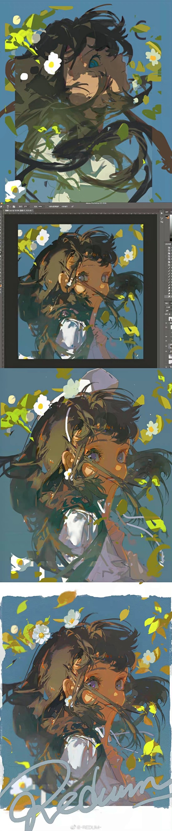 插画师微博: -REDUM-