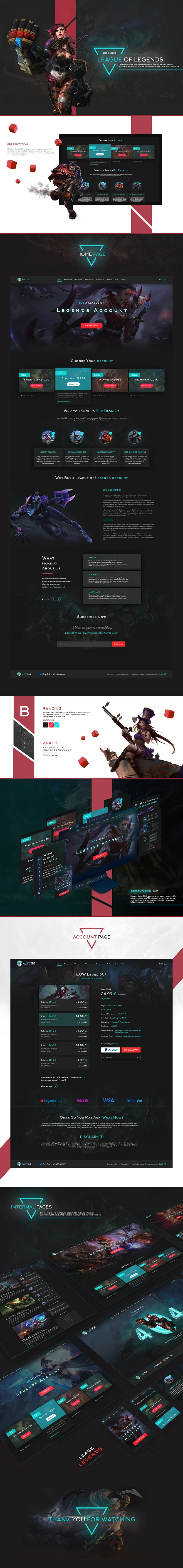 League of Legends Сoncept : League Legends Acount Tags – design, web ...