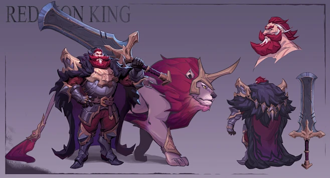 Red Lion King-花瓣网