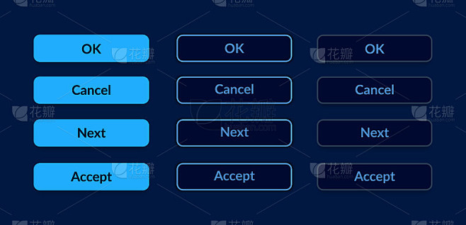 选项按钮UI元素工具包