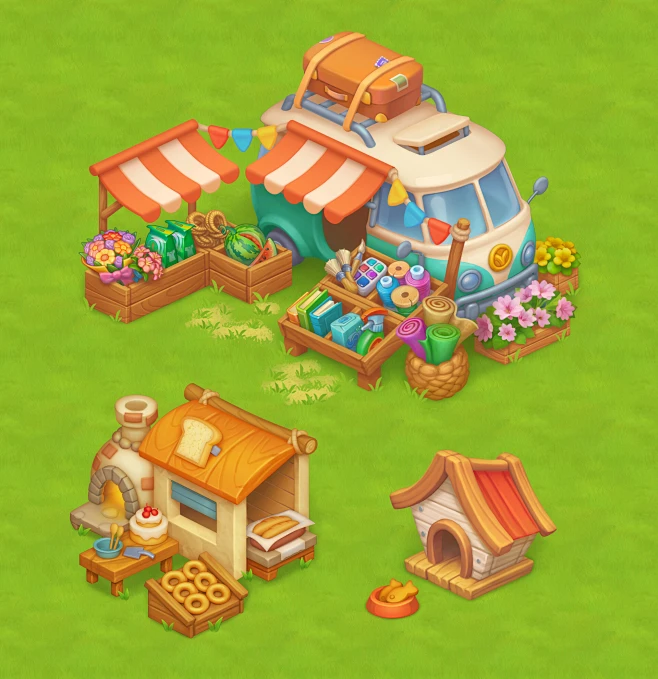 Isometric objects for Merge Dale-花瓣网