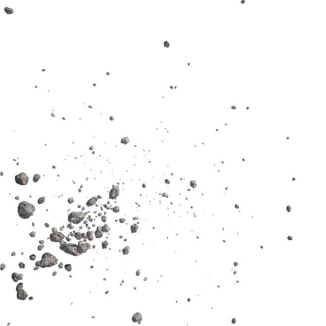 飞溅碎石悬浮石头假山岩石鹅卵石石块石免扣PNG免抠设计元素素材 -花瓣网