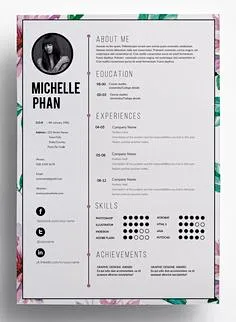 This super chic, clean, professional and modern resume will help you ...