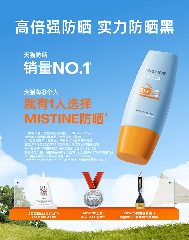 Mistine小黄帽防晒霜乳SPF50泰版面部防紫外线隔离男女军训蜜丝婷-tmall.com天猫-花瓣网