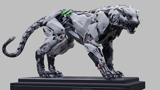 Robot Tiger Figure, Michael Weisheim Beresin : Here is a robotic ...