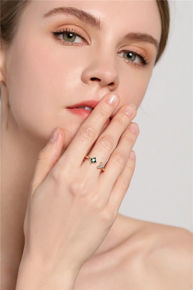 YINGBOO S925银 原创俄罗斯方块系列 四方钻箭头开口戒指 指环女-淘宝网-花瓣网