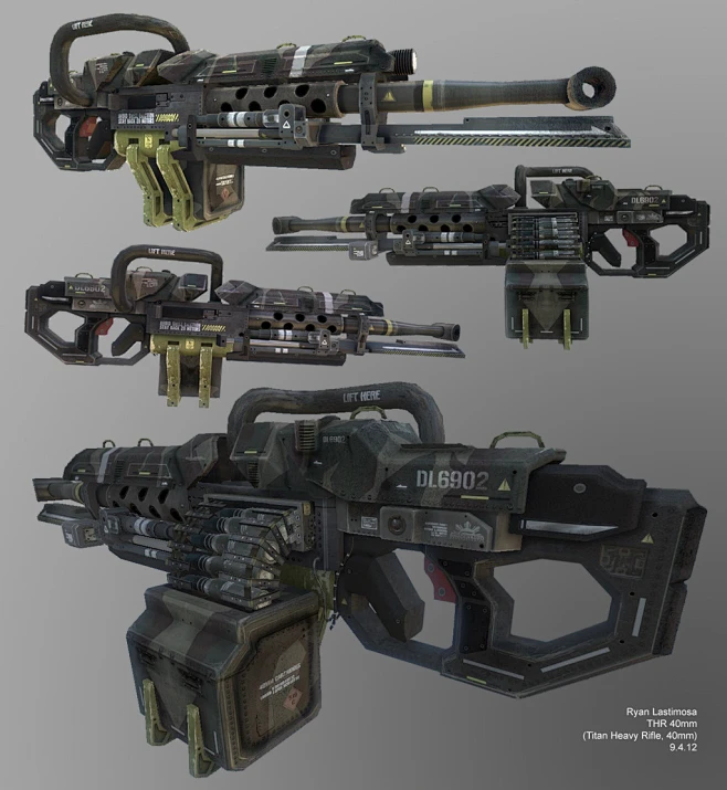 Titanfall 1: Titan Heavy Rifle, 40mm , Ryan Lastimosa-花瓣网
