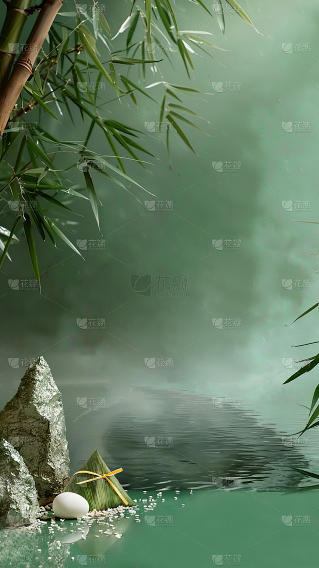 端午节通用中式场景展台背景图片素材