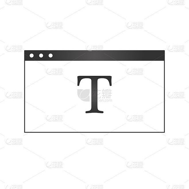 System dialog window withtext symbola. Sign of Dia