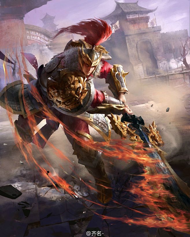 封神人物@喜欢煙草味收集_花瓣 中国风男性卡牌插画中国风写实角色原画来自cgbook.cn (691)_4766788679.jpg