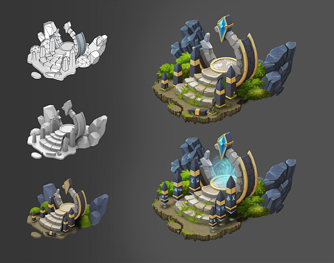 Game Art Isometric portal fantasy