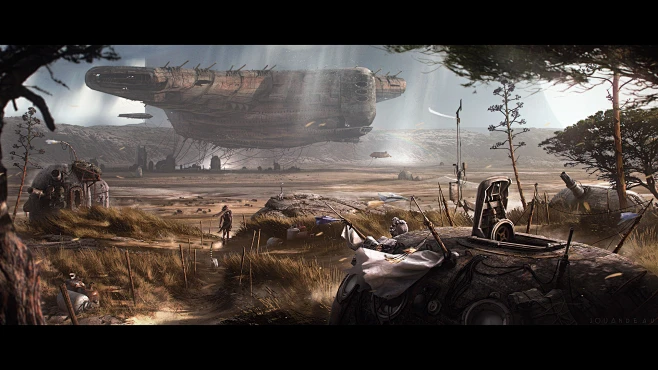 The Ship, Romain Jouandeau : Personnal painting I did after a doodle ...