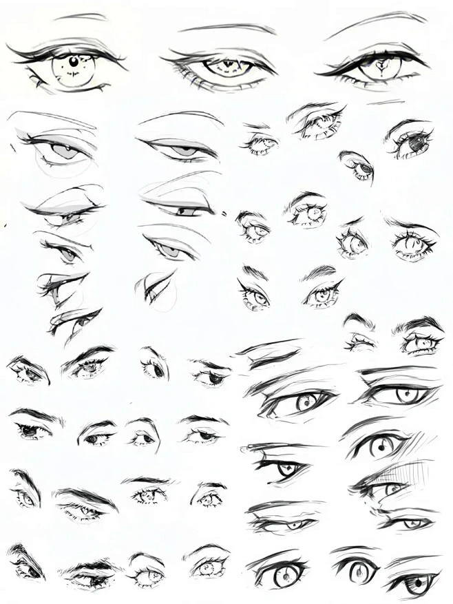 OC必备 | 另类眼睛画法参考合集！ - 小红书-花瓣网