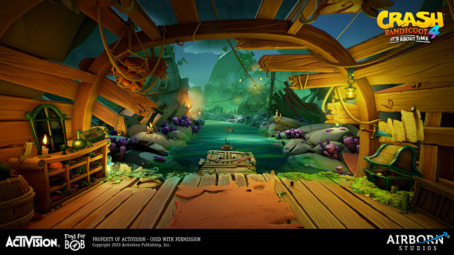 ArtStation - Crash Bandicoot 4 - Jetboard Jetty, Airborn Studios