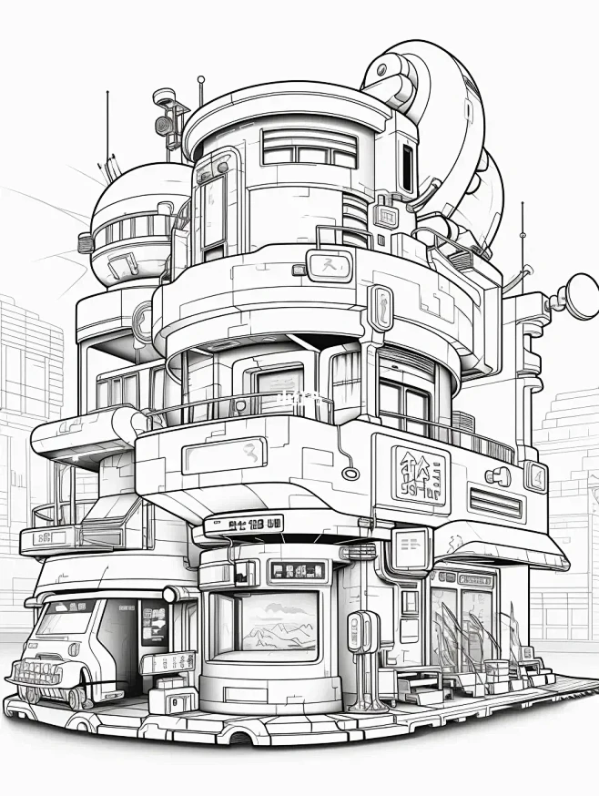 AI绘画｜MJ结合SD｜线稿转3d，附教程-花瓣网