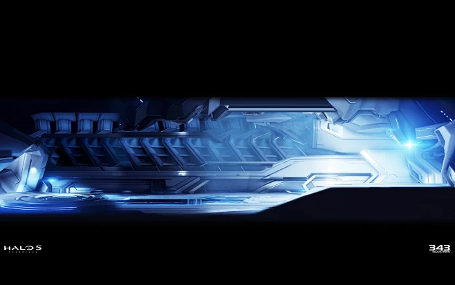 Hallway in Halo 4, Jihoon Kim : original concept by Sparth https://www ...