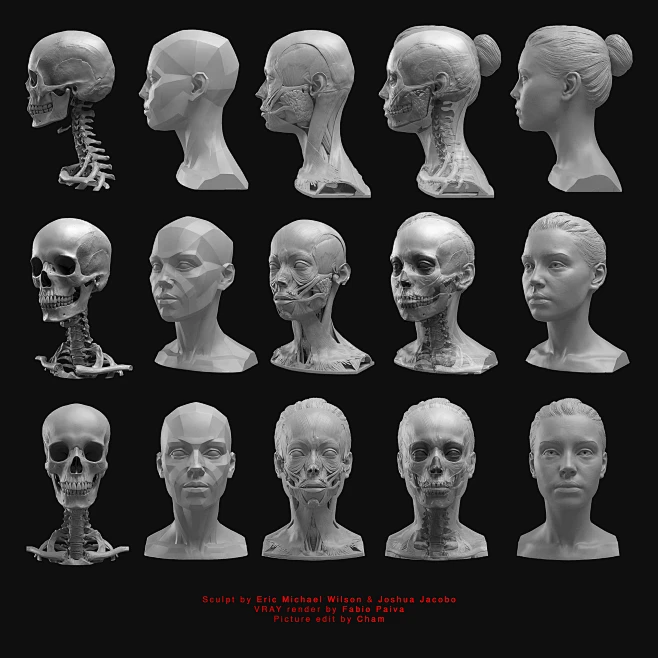 Anatomy references, Cham Machine : Sculpt by Eric Michael Wilson ...