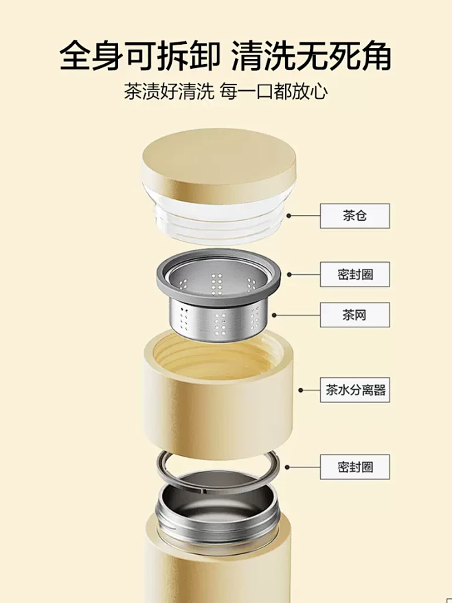 乐扣乐扣沁颜保温杯茶水分离水杯男士泡茶水杯316不锈钢ins简约女-tmall.com天猫-花瓣网