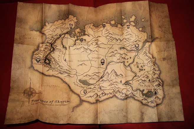 skyrim_map_by_wigglesx-d4fsakz.jpg (5184×3456)-花瓣网