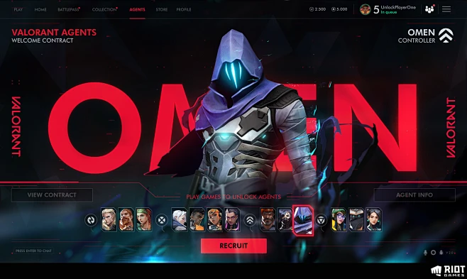 VALORANT, Marco Mandim : VALORANT Riot Games // UI Redesign-花瓣网