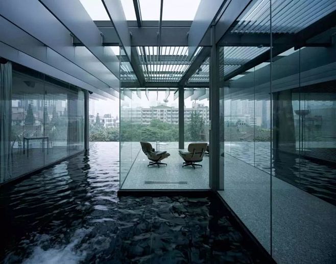 295_隈研吾 ,z58水 玻璃,建筑,2006年,上海.水上平台-花瓣网