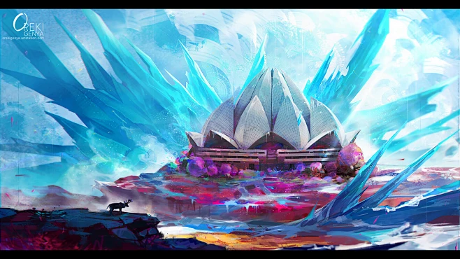 Neptune ice World concept -花瓣网