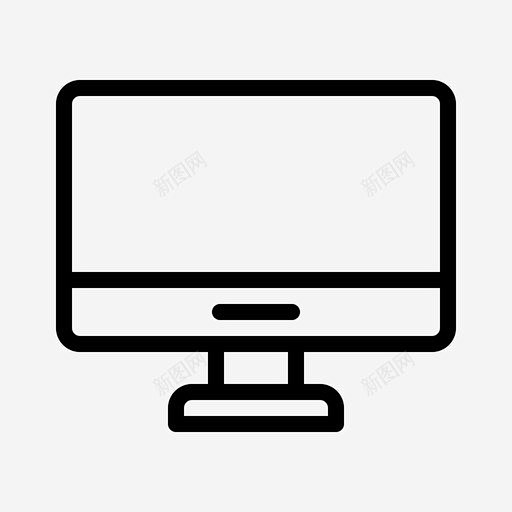 显示屏电脑液晶显示器图标 设计图片 免费下载 页面网页 平面电商 创意素材