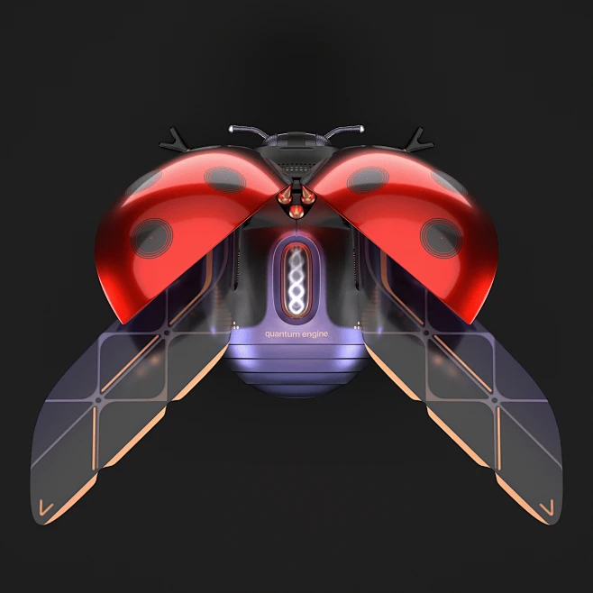 bug ladybug Nature robotic robots-花瓣网